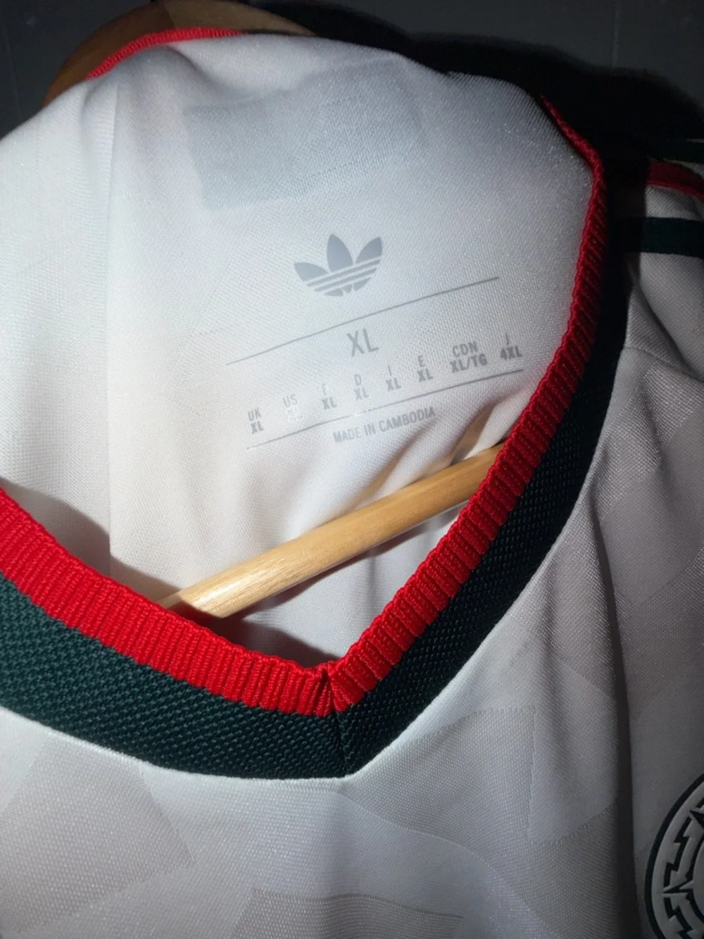 adidas | Shirts | Adidas Mexico Vintage White Soccer Jersey With Green ...